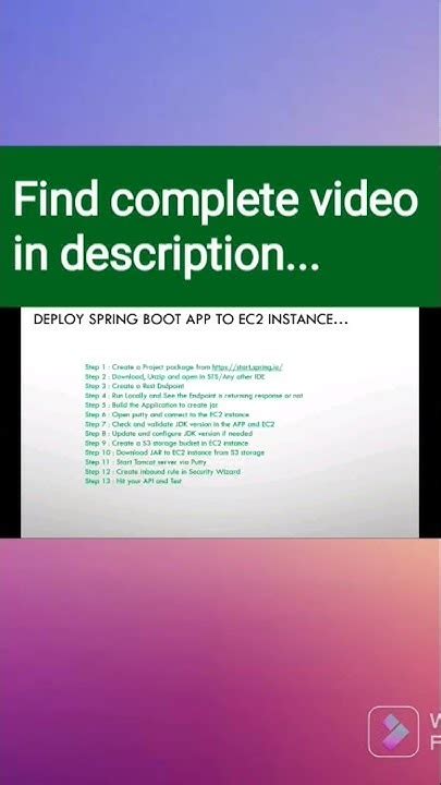 How To Host Springboot App In Ec2 Aws Youtube