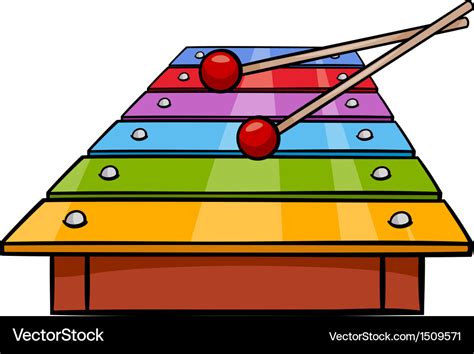 Xylophone Clip Art Cartoon Royalty Free Vector Image