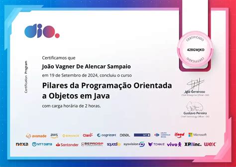 pilares da programação orientada a objetos em java vagner sampaio