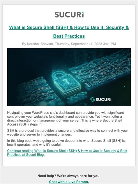 Sucuri What Is Secure Shell Ssh And How To Use It Security And Best Practices Milled