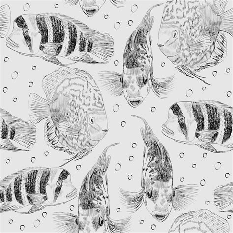 Engraved Fish Pattern Images Free Download On Freepik
