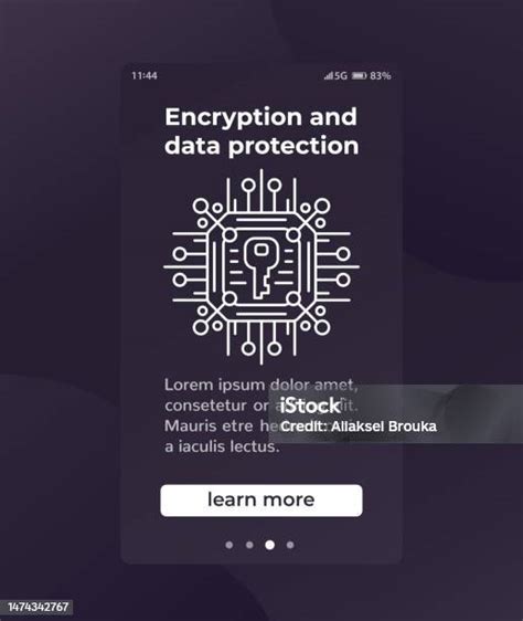 Enkripsi Dan Perlindungan Data Desain Spanduk Ilustrasi Stok Unduh
