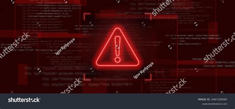 Danger Sign Hacked System Cyber Attack Stock Vector Royalty Free 2467109265 Shutterstock