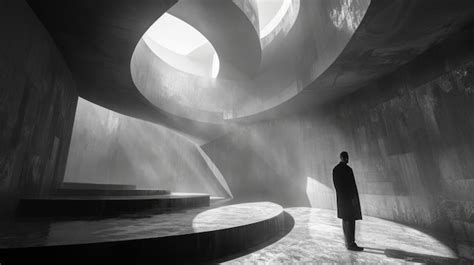 Man In The Maze Premium Ai Generated Image