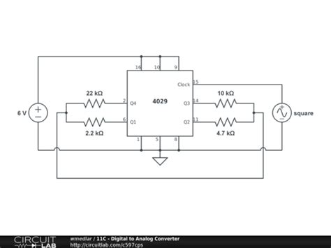 11c Digital To Analog Converter Circuitlab