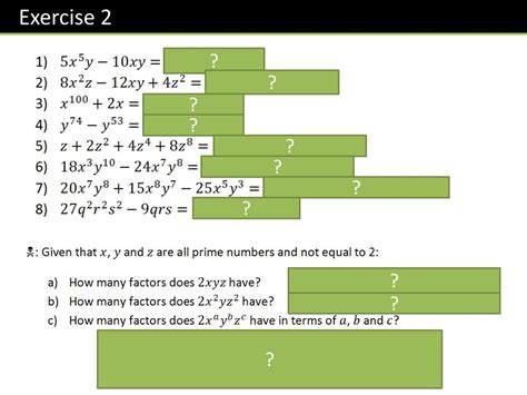 Ppt Year 8 Factorising Powerpoint Presentation Free Download Id 5579721