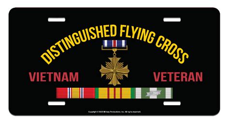 Distinguished Flying Cross Vietnam Veteran License Plate Vietnam