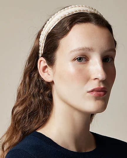 J Crew Pearl Trim Headband For Women