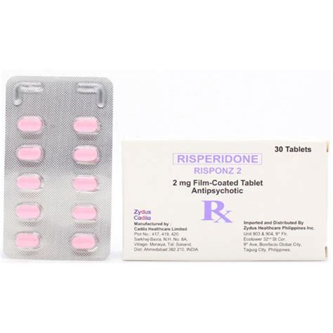 Risponz 2 Risperidone 2mg Film Coated Tablet 1s Price In The