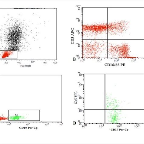 Representative Flow Cytometric Analysis Data Showing A Lymphocytes