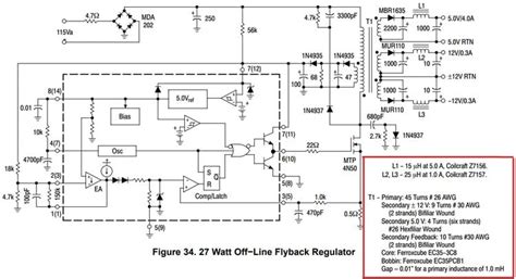 Design A 12v 27w Smps Circuit With Uc3843 Smps Controller Ic