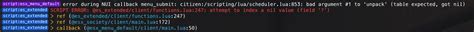 Solved Script Error Esextended Attempt To Index A Nil Value Es