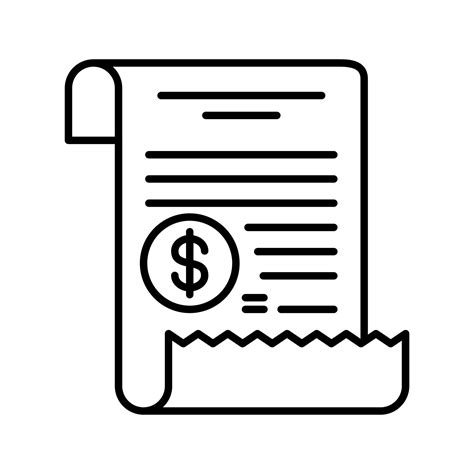 Receipt Vector Icon 14601857 Vector Art At Vecteezy