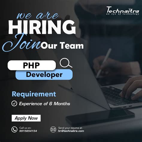 technaitra an eye of technology on linkedin hiring phpdeveloper technaitra techjobs