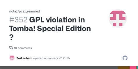 Gpl Violation In Tomba Special Edition · Issue 352 · Notazpcsx