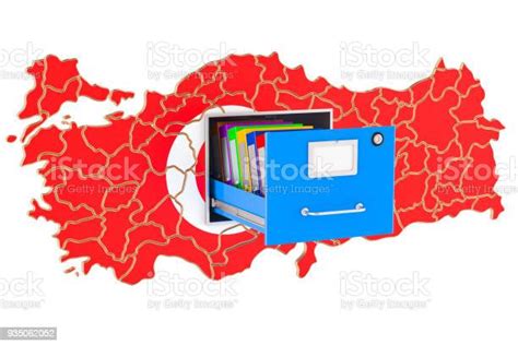 터키 국가 데이터베이스 개념 3d 렌더링에 고립 된 흰색 배경 3차원 형태에 대한 스톡 사진 및 기타 이미지 3차원 형태