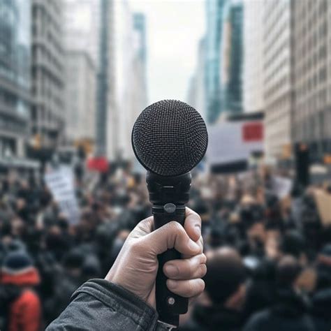 Free Microphone At Rally Photo Microphone Rally Protest Download At Stockcake