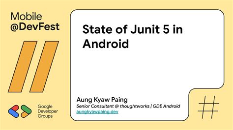 State Of Junit 5 In Android Speaker Deck