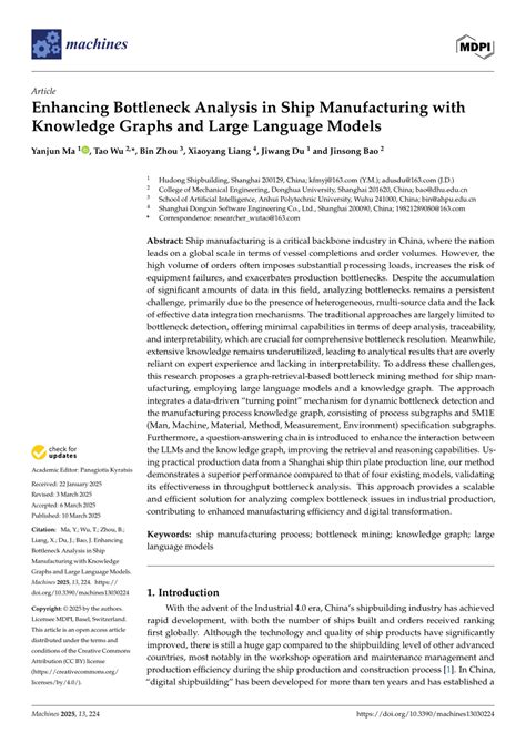 Pdf Enhancing Bottleneck Analysis In Ship Manufacturing With