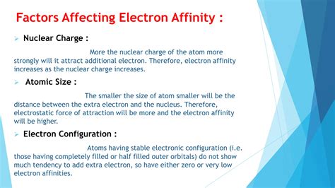 Electron Affinity And Its Trends Chemistry Pptx