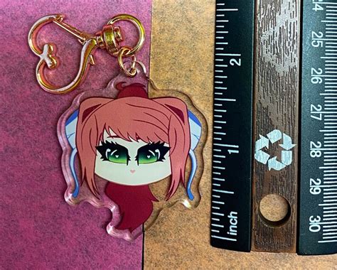 Monika Ddlc Double Sided Keychain Etsy