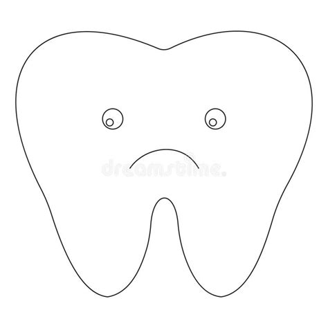 Tooth Vector Line Icon Simple Thin Line Icon Premium Quality Design