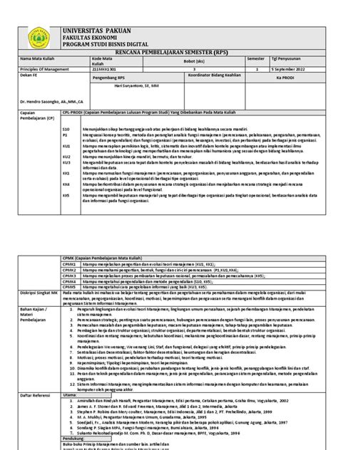 Rps Principles Of Management Bdi Pdf