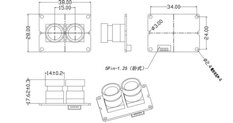 2mp Dual Lens Rgb And Ir Images Small Size 38mmx28mm Usb2 0 Camera Module With Ar0230 And