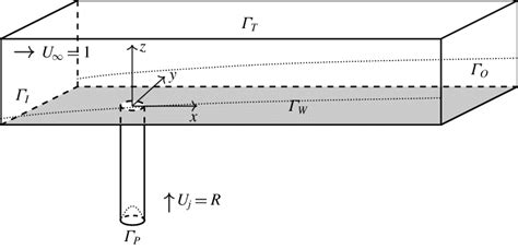 Sketch Of The Computation Domain Download Scientific Diagram