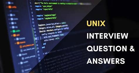 Top 25 Unix Interview Questions And Answers 2020