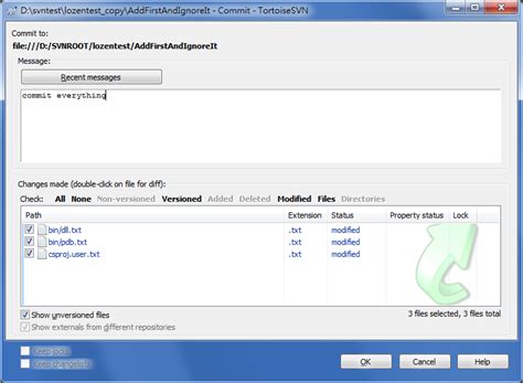 Lozen S Notes Worklog Ignore Svn Committed Files And Synchronize It 把已經被 Commit 到 Svn 上的檔案