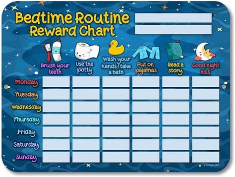 Printable Bedtime Routine Chart Images Free Download And Print For You