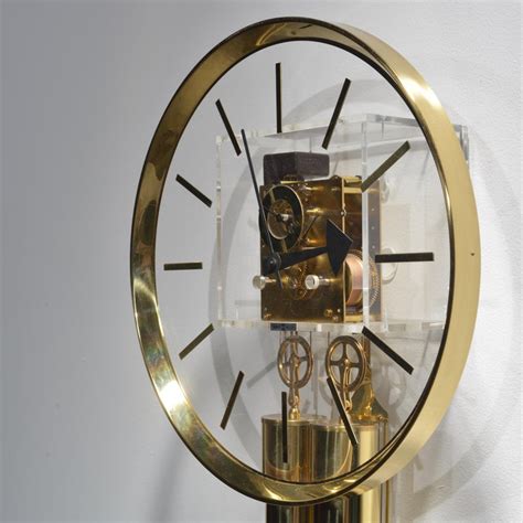 Lucite And Brass Wall Clock By George Nelson For Howard Miller At 1stdibs