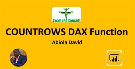Countrows Dax Function Data Analytics