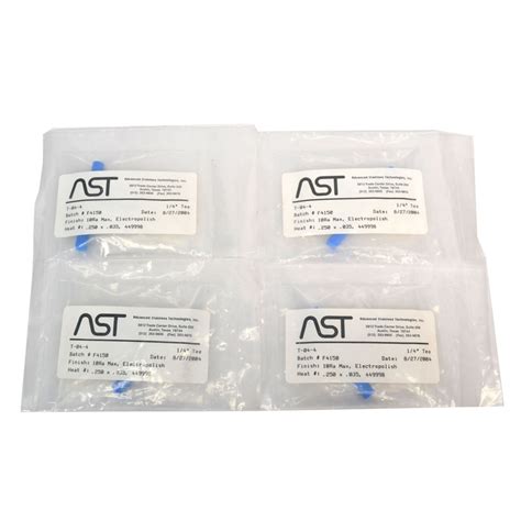 Advanced Stainless Technologies Ast T 04 4 14 Tee Tube Fittings 4