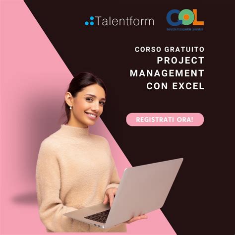 Project Management Con Excel Corso Gratuito In Presenza A Roma Talentform