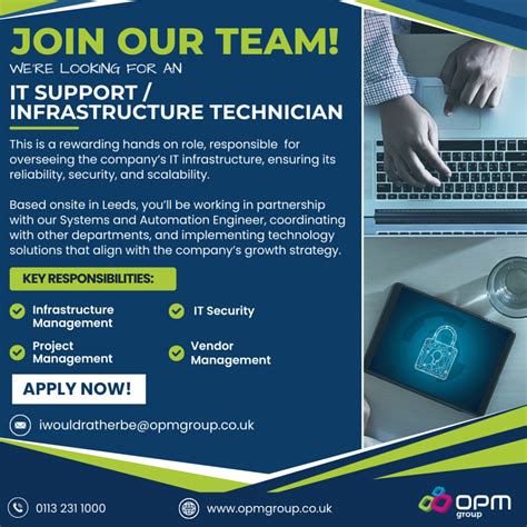 Careers It Support Infrastructure Technician Opmgroup