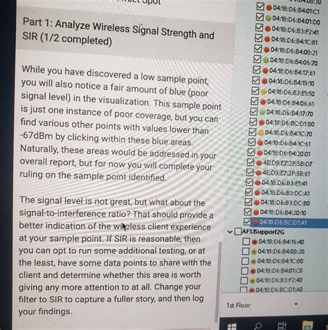 Solved Part 1 Analyze Wireless Signal Strength And Sir