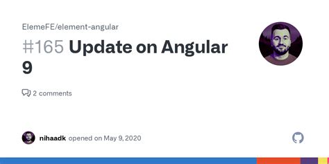 Update On Angular Issue ElemeFE Element Angular GitHub