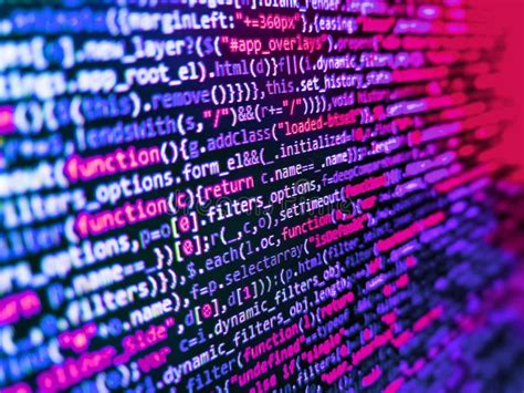 Binary Computer Code Background Abstract Html Code On Lcd Screen Abstract Modern Virtual