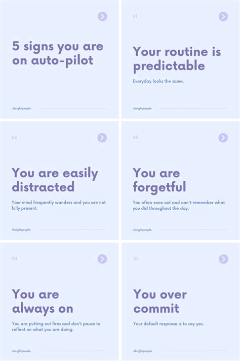 5 Signs You Are On Auto Pilot Bright People