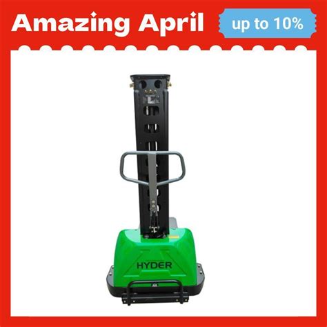 10 Off Self Lifting Stacker Self Loading Pallet Stacker Semi Electric 500kg Forklift Truck