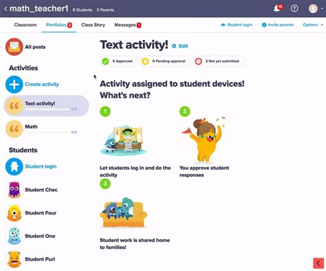 Classdojo On Twitter New To Portfolios You Can Now Send Out