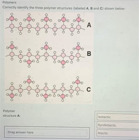 Solved Polymers Correctly Identify The Three Polymer