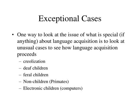 PPT Exceptional Cases PowerPoint Presentation Free Download ID 5353292