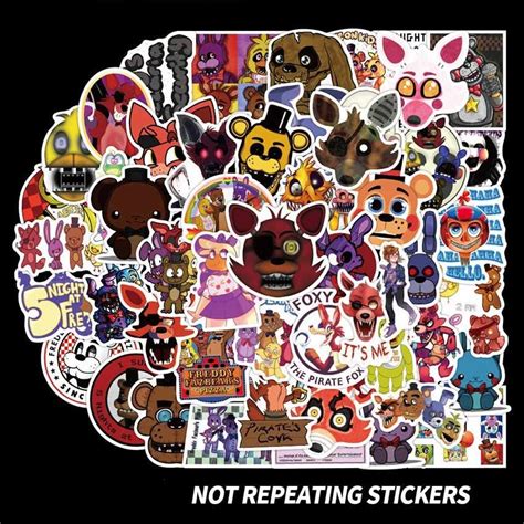 Jual Premium 100 Pcs Stiker Stiker Desain Anime Five Nights At Freddys