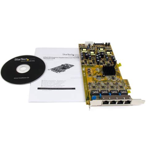 Port Gigabit PoE PCIe Network Card Network Cards StarTech Com