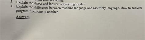 Solved Computer Organization 3 Explain The Dir