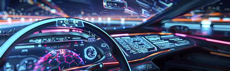 빛나는 네온 조명 라인 디스플레이와 첨단 기술을 갖춘 미래형 자동차 인테리어 자동차 내부 미래의 배경 일러스트 및 사진 무료 다운로드 Pngtree