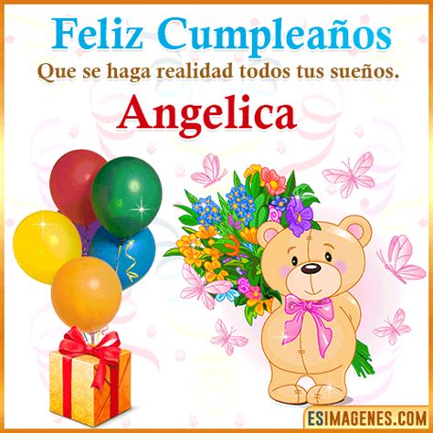 【º‿º】 Feliz Cumpleaños Angelica【 ️】32 Tarjetas Y 